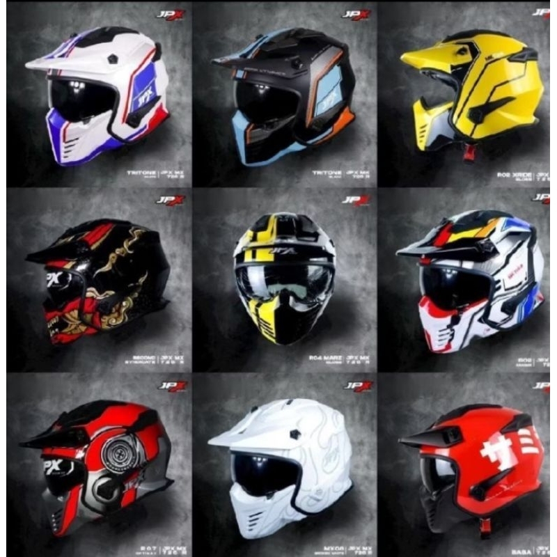 Jual HELM JPX MX 726-R BLAK DOFF PULL WARNA ALL VARIANT | Shopee Indonesia