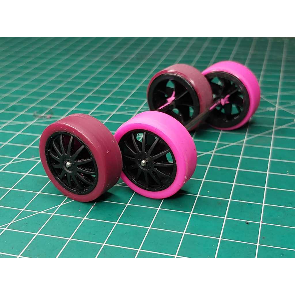 Jual PAKET 1 set original MEDIUM TAMIYA side damper style ban bubut ...