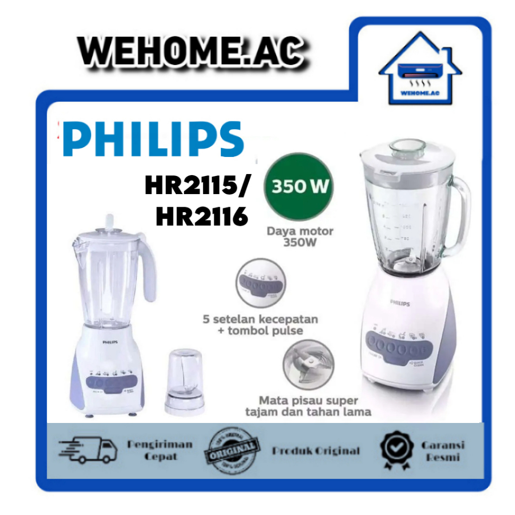 Jual Blender Philips HR 2115 / HR2116 Blender Philips Gelas Plastik ...