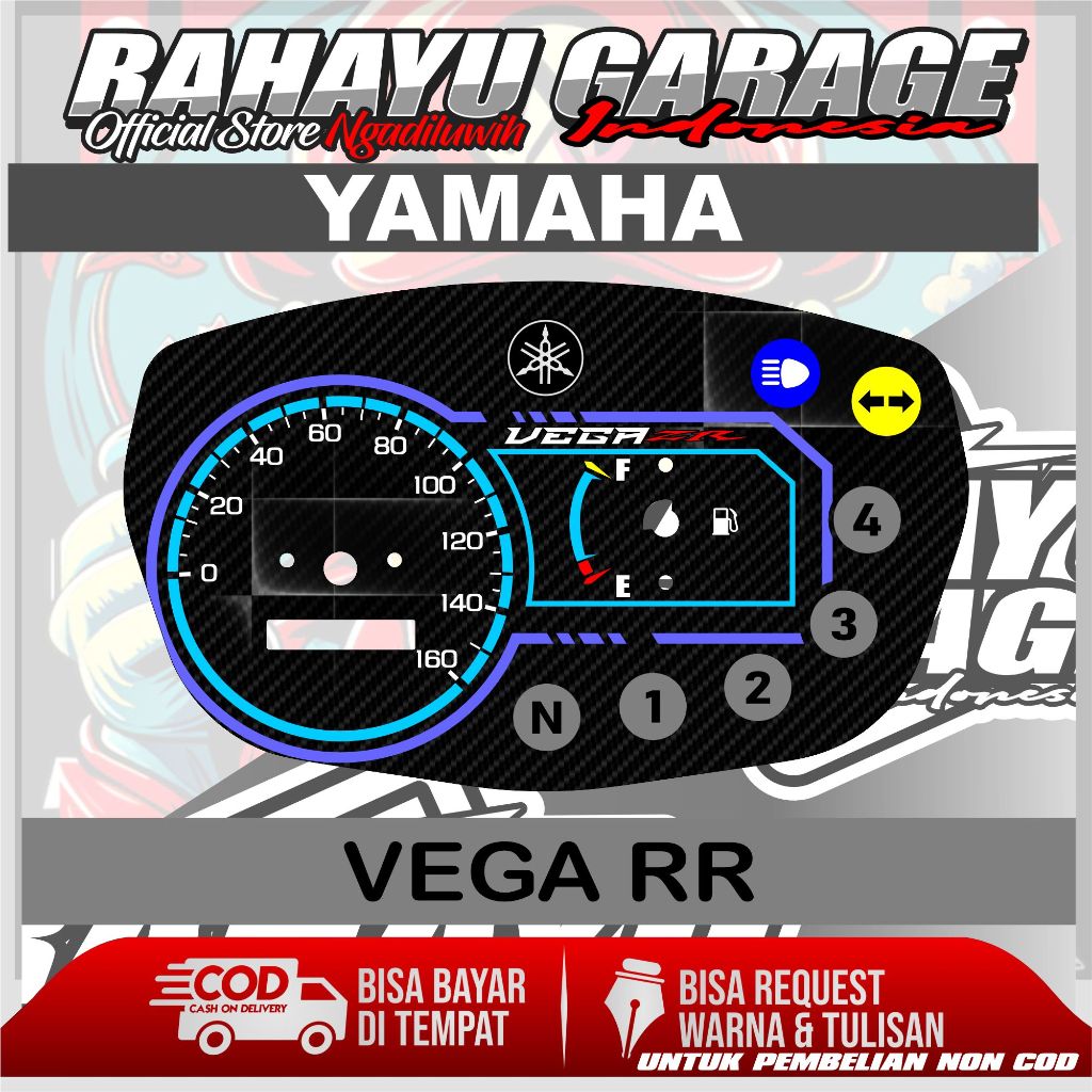 Jual PAPAN SPEEDOMETER CUSTOM VEGA RR | Shopee Indonesia
