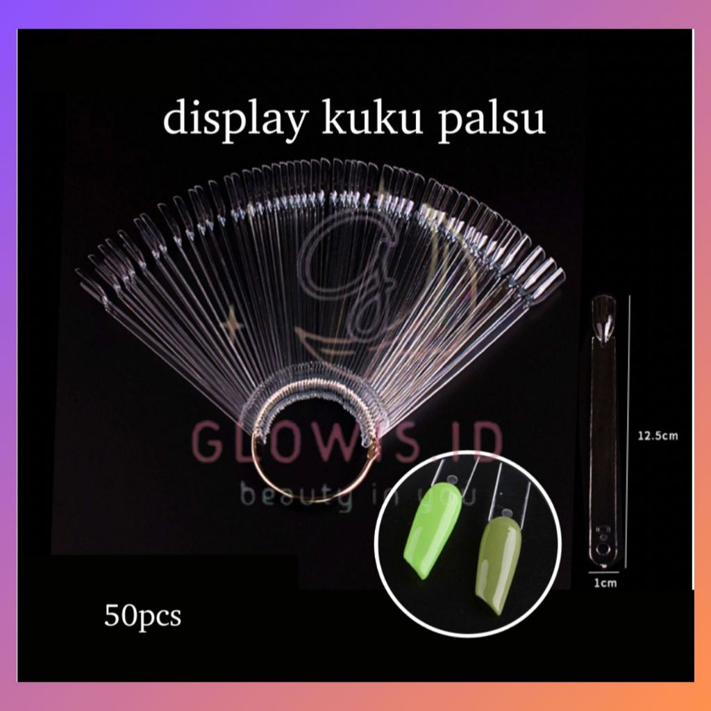 Jual Display Kuku Palsu / Nail Color Chart / Isi 50pcs per Pack / Nail ...