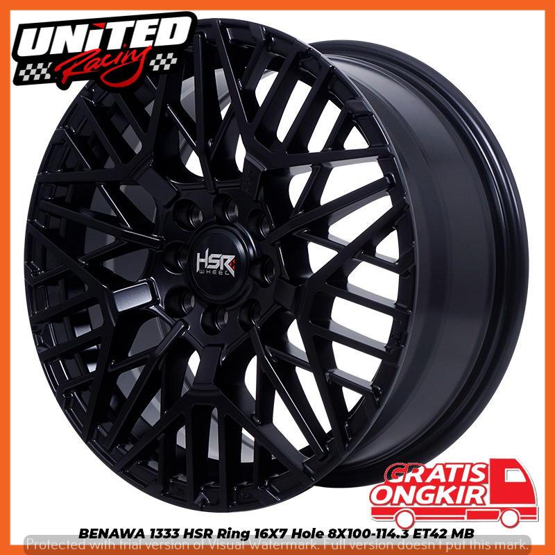 Jual VELG MOBIL HSR BENAWA R16 BLACK UNTUK CITY HATCHBACK BALENO SOLUNA ...