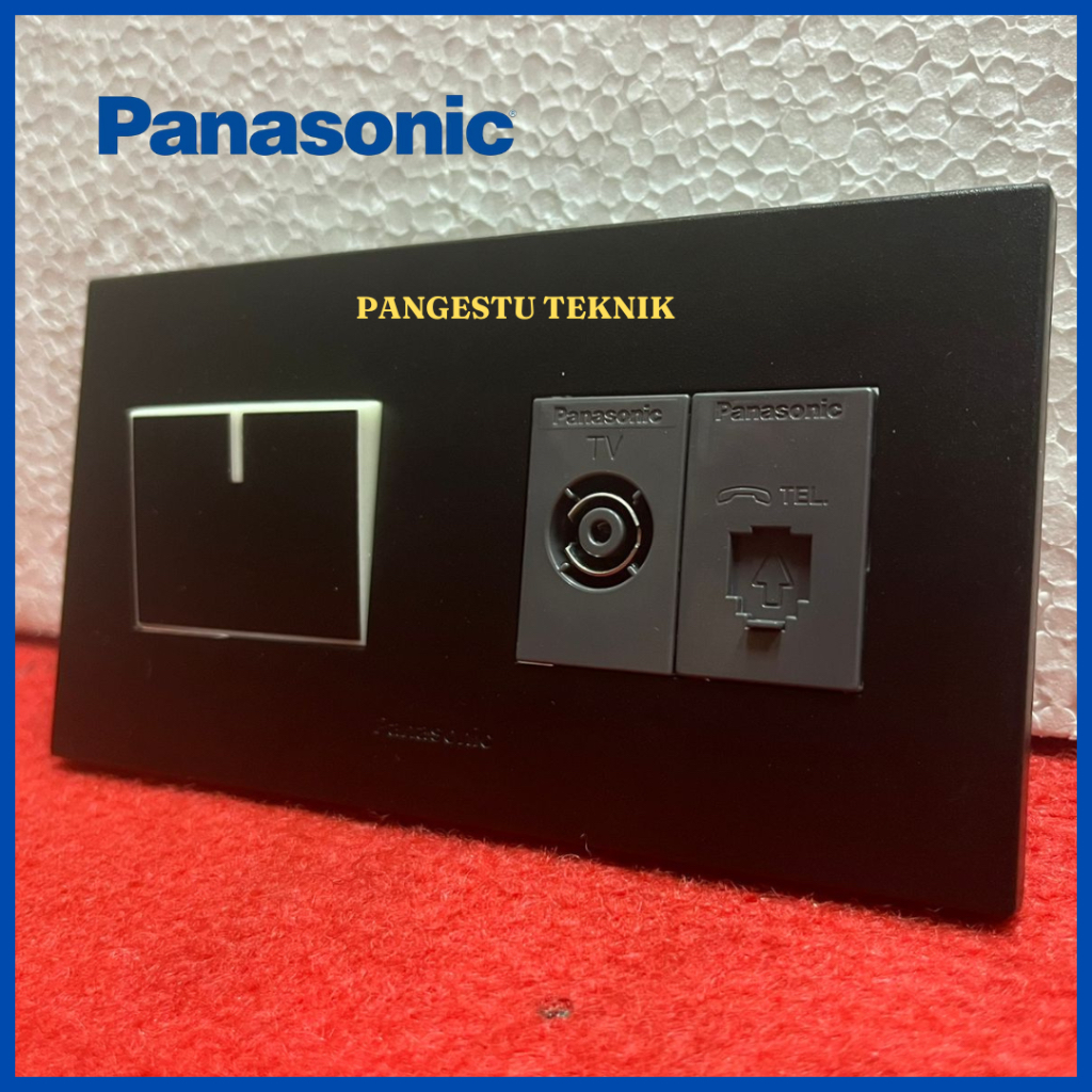 Jual Panasonic Modul Jack Antena TV Plus Modul Telepon Plus Saklar ...