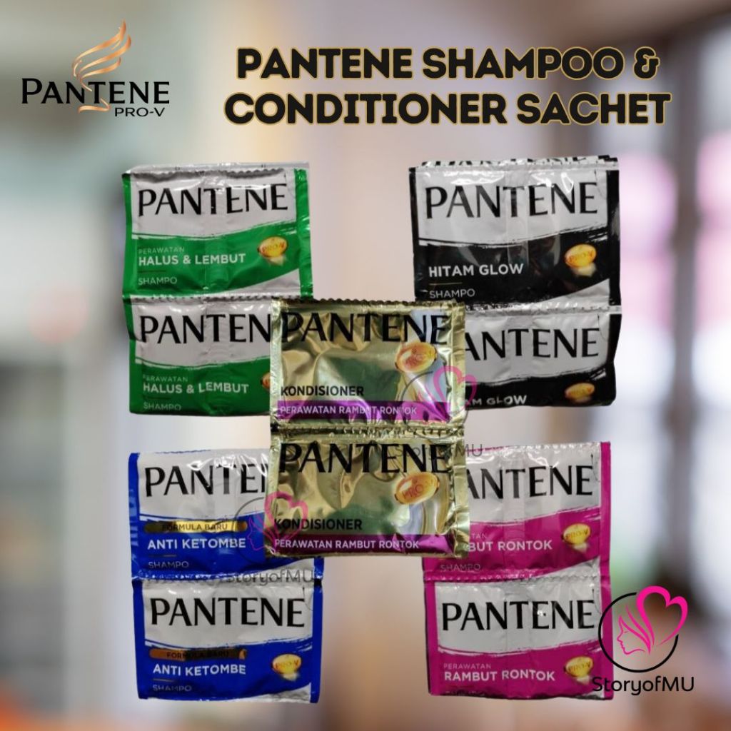 Jual PANTENE Shampoo Sachet 1 Renceng Isi 12 Pcs 10ml | 12 x 10ml ...