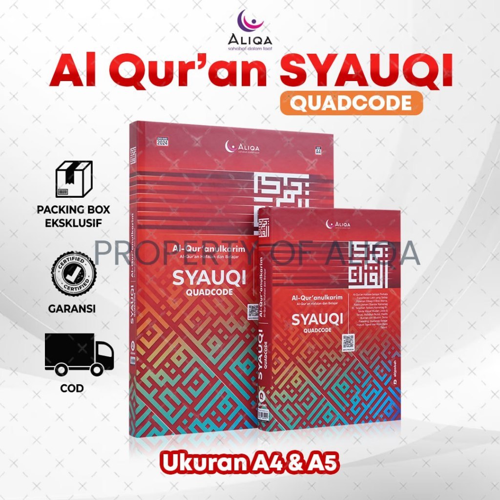 Jual Al-Qur'an Syauqi Aliqa Quadcode Ukuran Jumbo A4 | Shopee Indonesia
