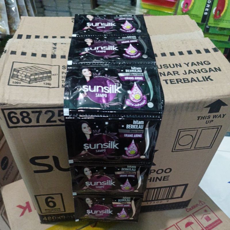 Jual sampo sunslik hitam renteng | Shopee Indonesia
