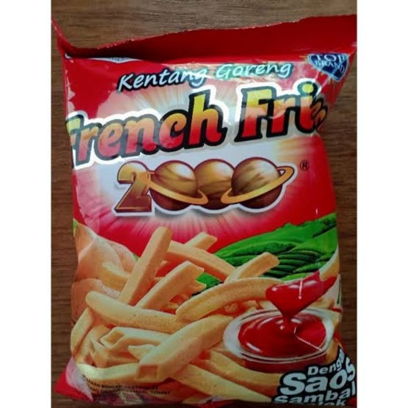 Jual FRENCH Fries2000/mister kentang/mister bebeto snack kentang 15grm ...
