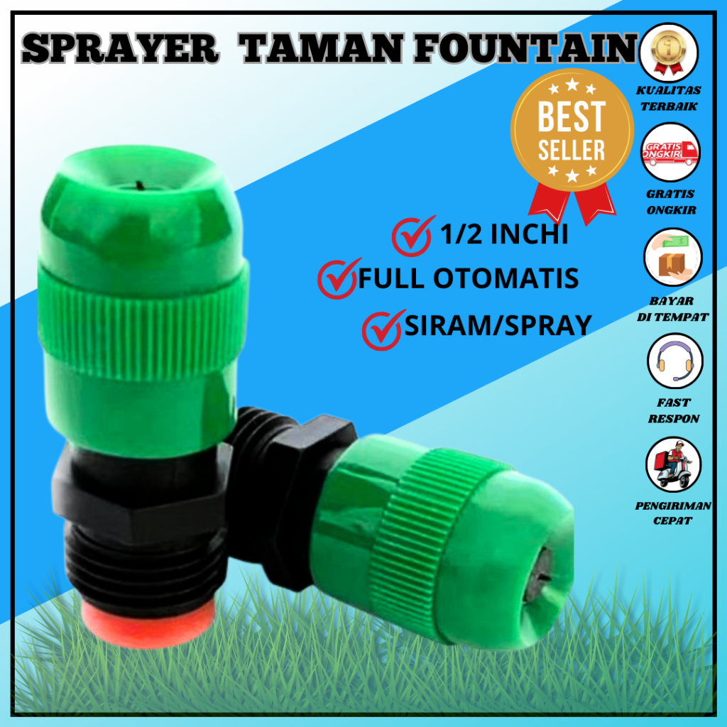 Jual Sprayer Spuyer Taman Fountain Nozel 1/2 inch Misting Sprinkler ...