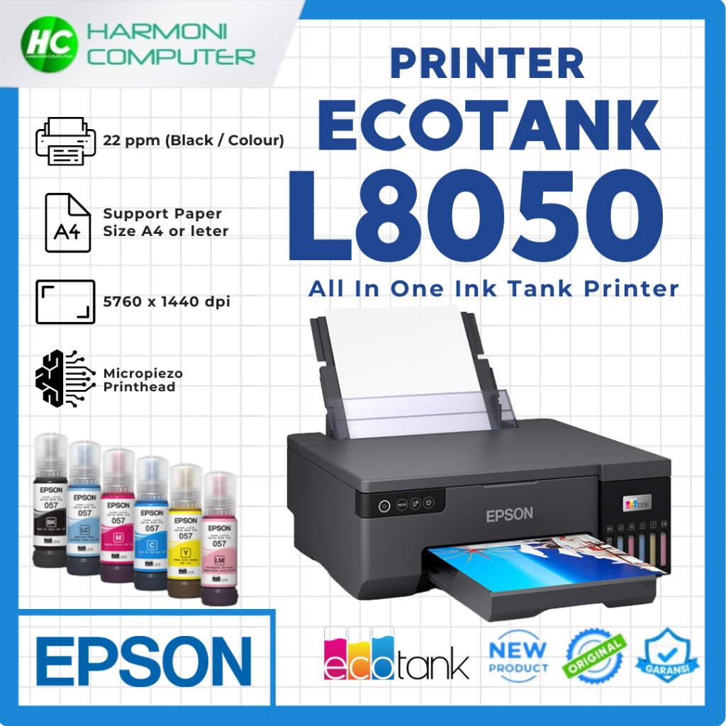 Jual Printer Epson EcoTank L8050 Ink Tank | Shopee Indonesia