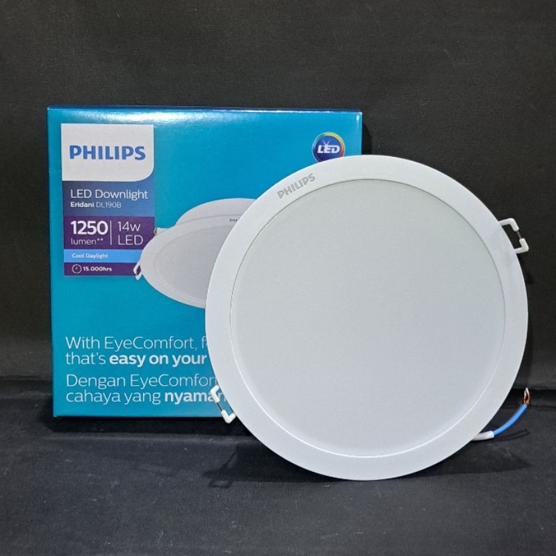 Jual Lampu downlight philips eridani led 14 watt putih ( 6500k ) DL190B | Shopee Indonesia