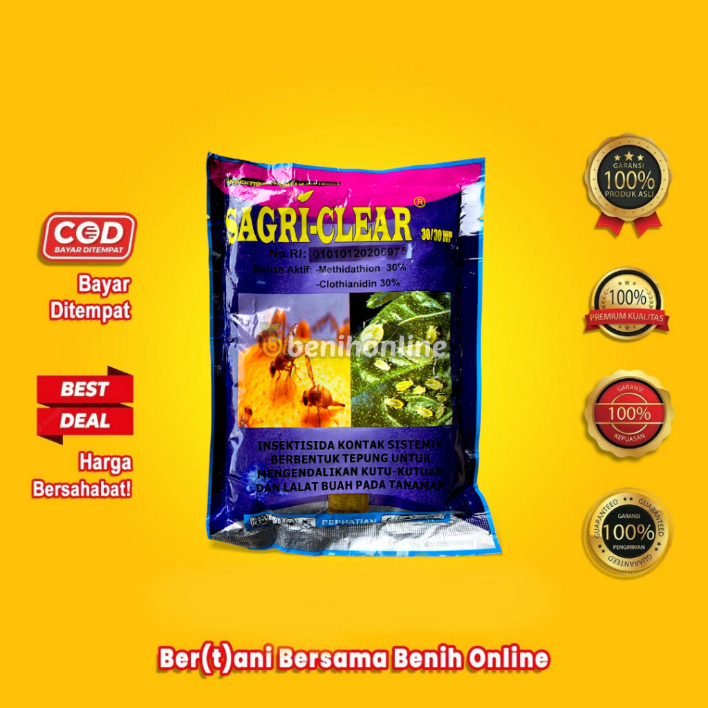 Jual INSEKTISIDA SAGRI CLEAR 30/30 WP 100 GRAM methidathion ...