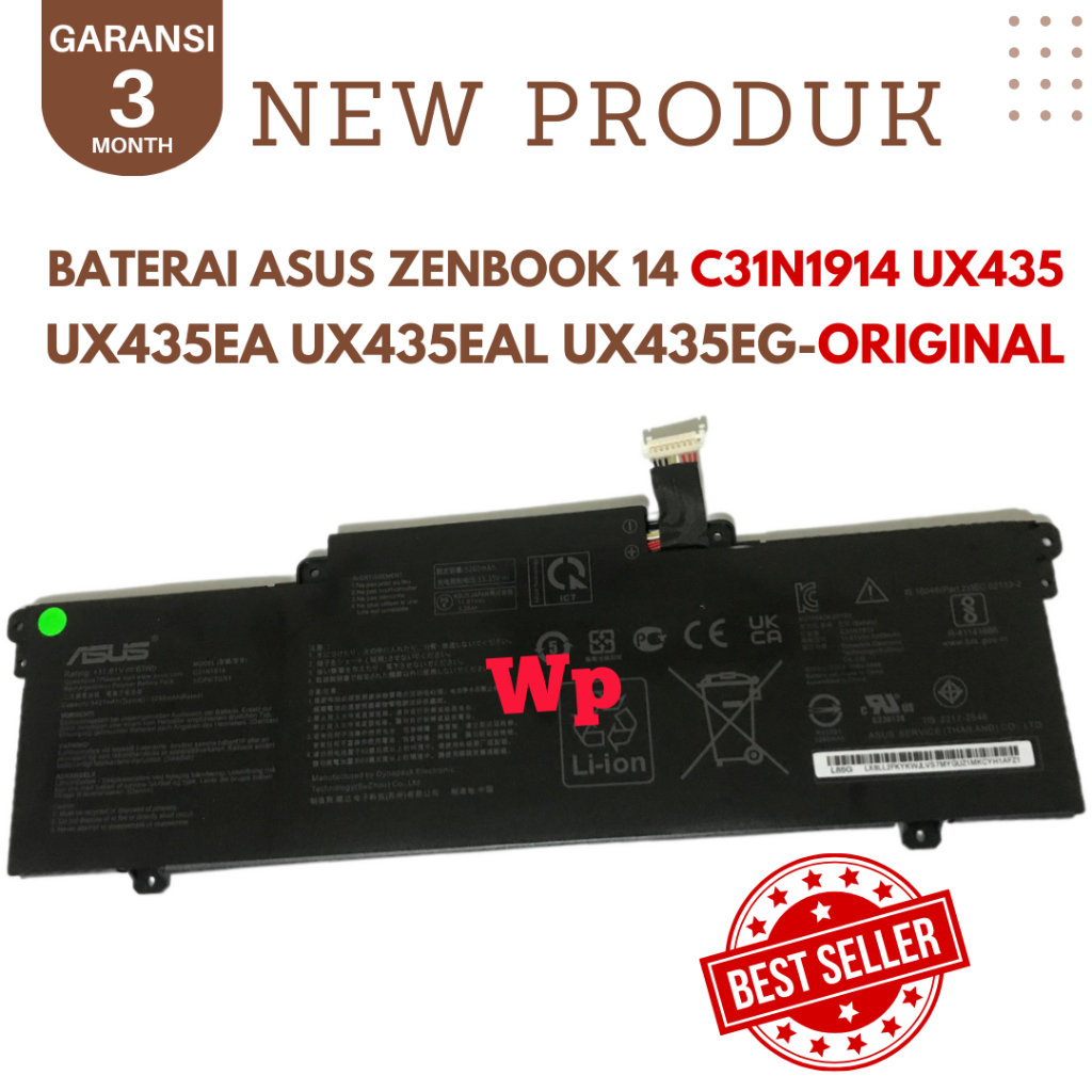 Jual Baterai Asus ZenBook 14 C31N1914 UX435 UX435EA UX435EAL UX435EG ...