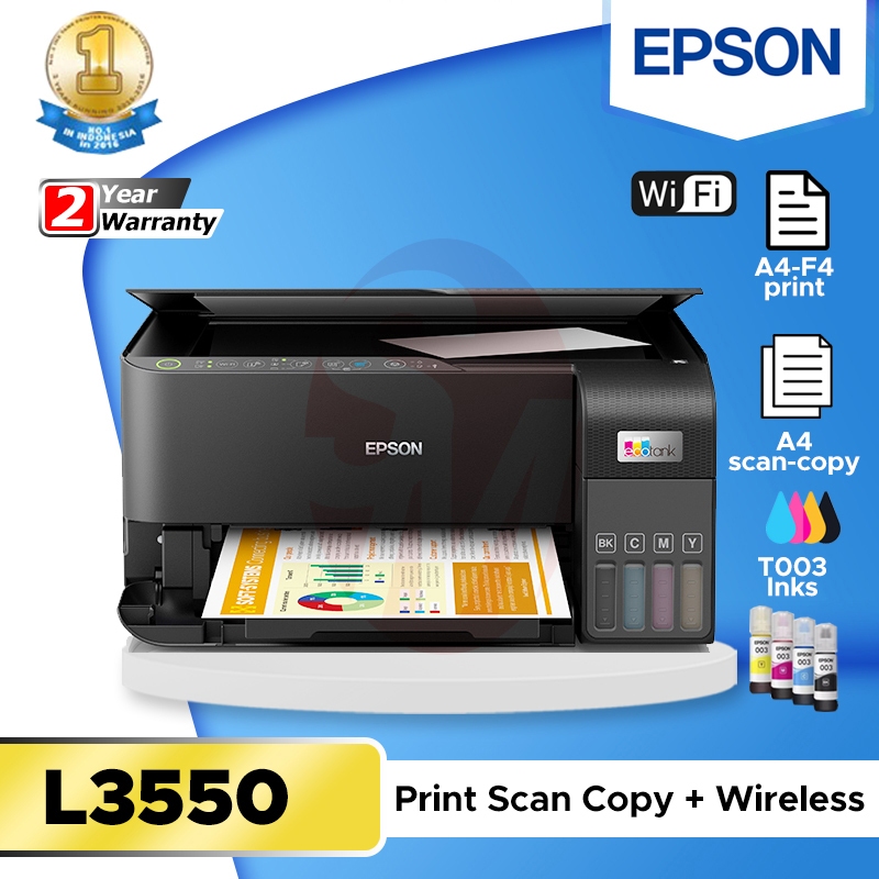 Jual Printer Epson L 3550 Print Scan Copy Wireless | Shopee Indonesia