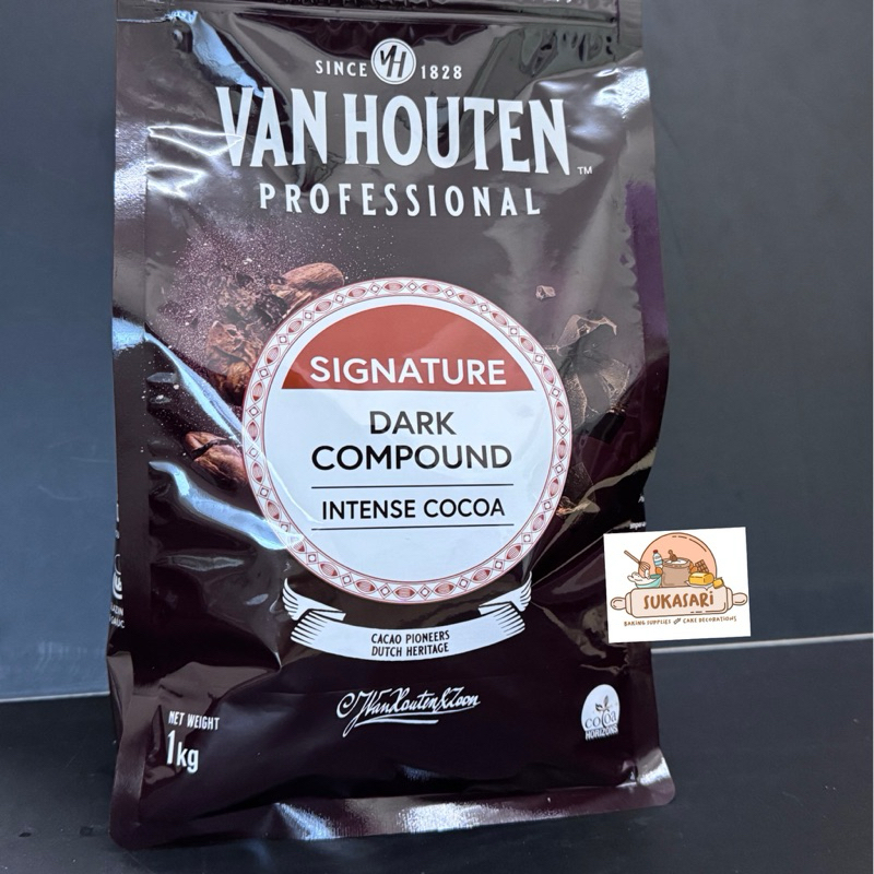 Jual Van Houten Dark Coin 1kg compound chocolate DCC cokelat coklat | Shopee Indonesia
