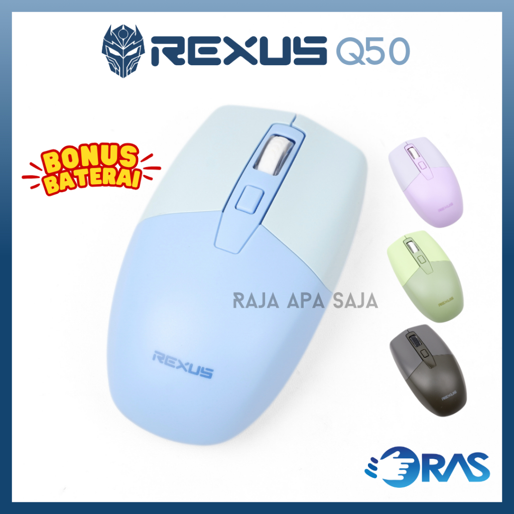 Jual Mouse Wireless Rexus Laptop PC Komputer USB Tanpa Kabel Office ...