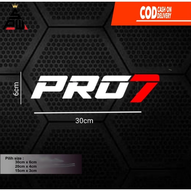 Jual STIKER PRO 7 KACA MOBIL / RACING / STIKER MOBIL / STIKER MOTOR ...