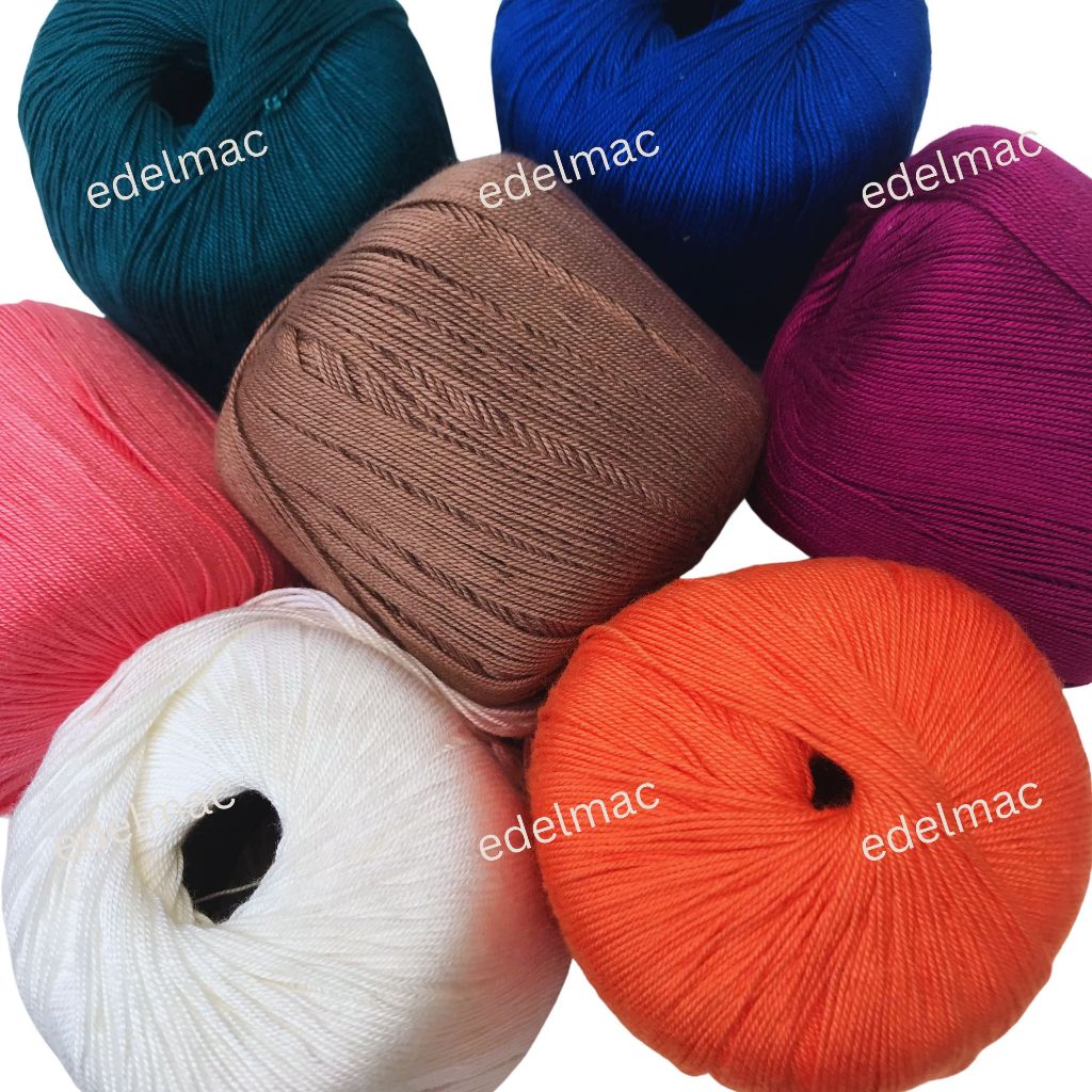 Jual 50gr 1mm Benang Katun Size Kecil Rajut Boneka Doll Baby Wol Linen ...