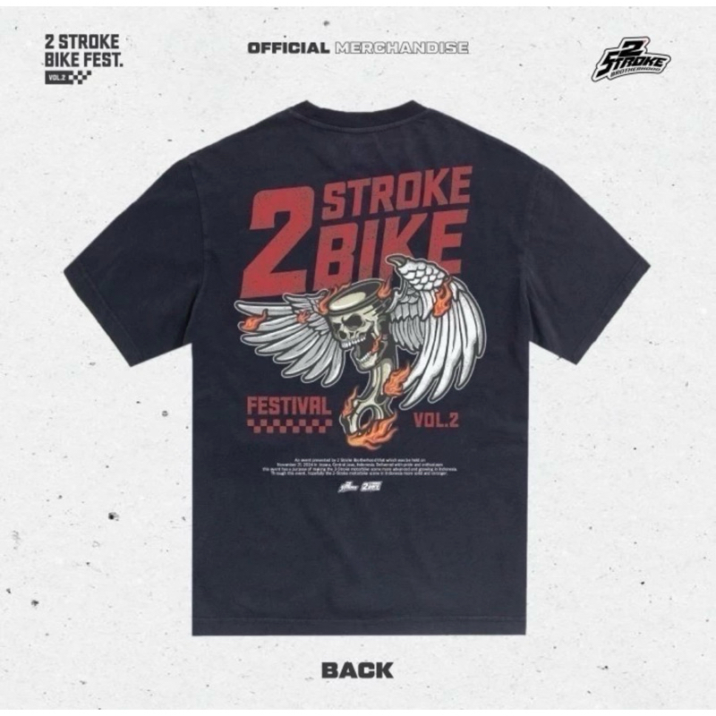 Jual OFFICIAL MERCHANDISE 2 STROKE BIKE FESTIVAL VOL. 2 ANAK2 & DEWASA | Shopee Indonesia