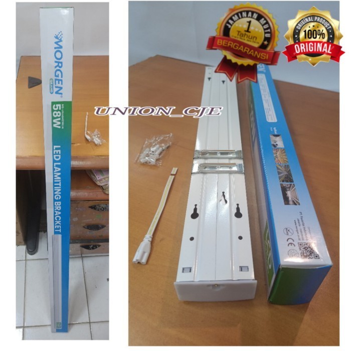Jual Lampu T8 LED 58W 58 watt Integrated MORGEN Putih CDL 6500K 5600Lm Panjang 120cm -Terang ...