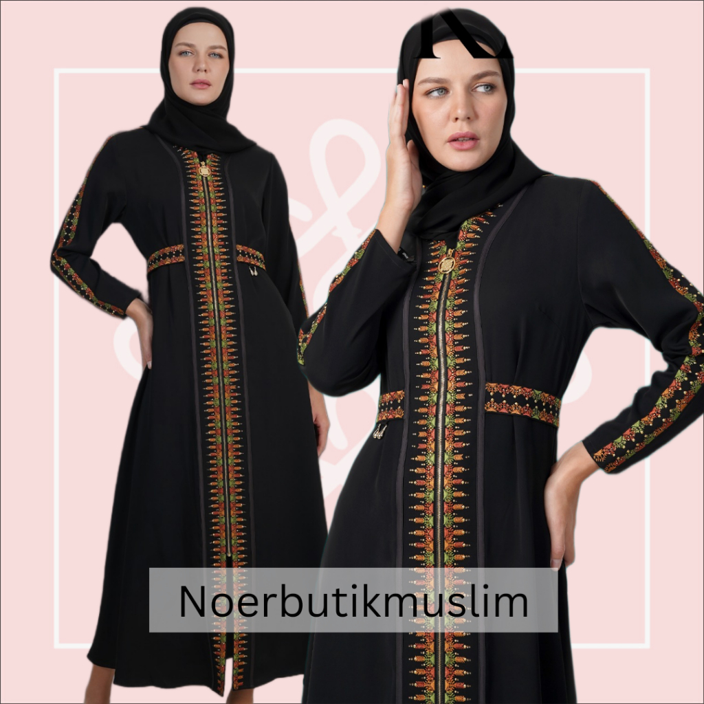 Jual Hikmat Fashion Original A9823 abaya hikmat noerbutikmuslim ...