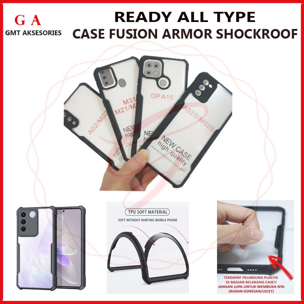 Jual CASE FUSION ARMOR SHOCKPROOF VIVO Y12 Y15 Y17 SOFTCASE - GMT | Shopee Indonesia
