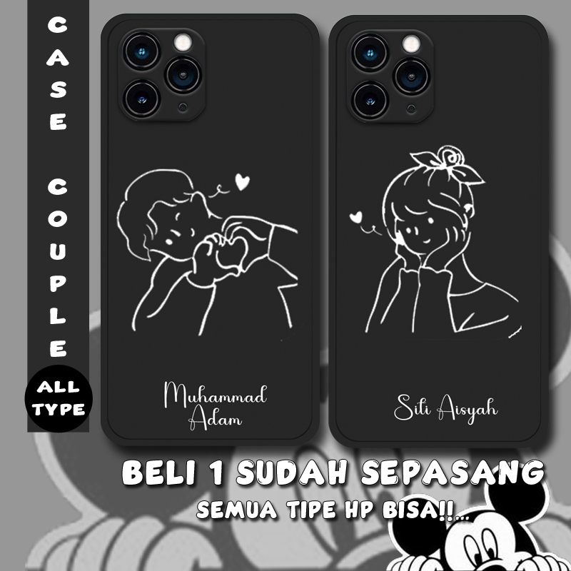 Jual [CC-31] Custom Case Hp COUPLE NAMA BEBAS [ BELI 1 SUDAH DAPAT 2 ...