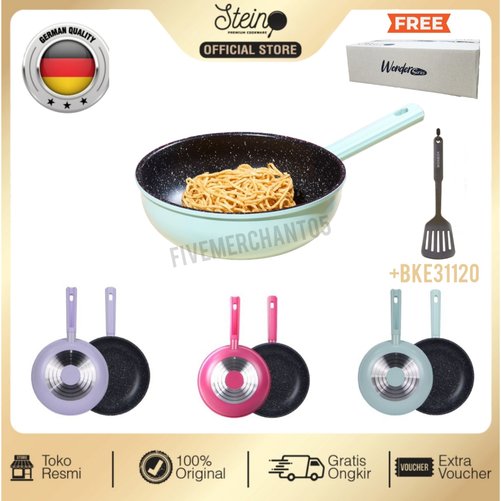 Jual Wok Pan Steincookware WONDERPAN Wok 20cm 22cm 24cm Penggorengan ...