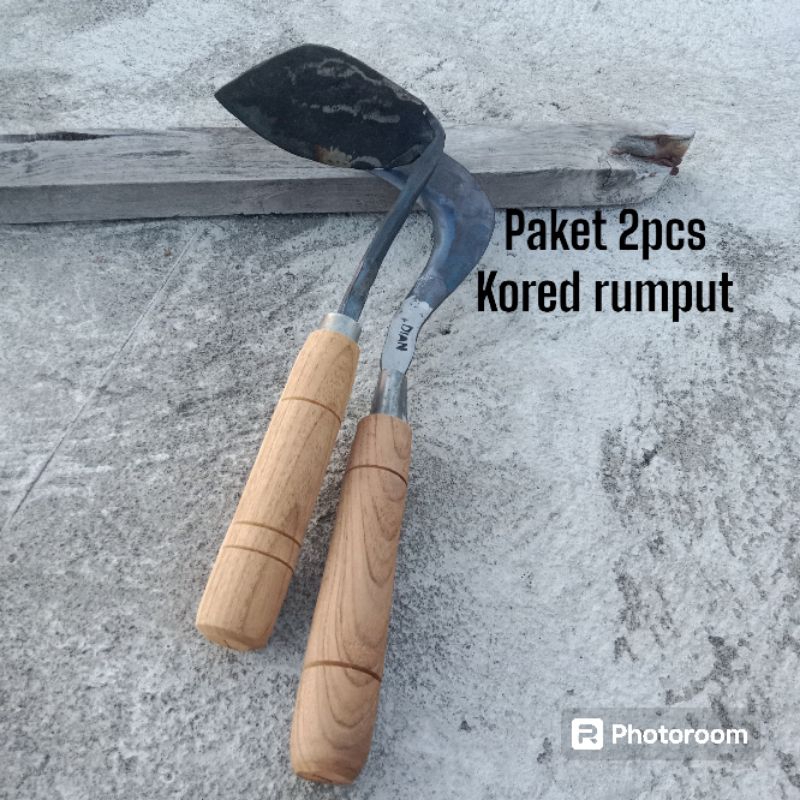 Jual paket 2pcs kored rumput model miring, gathul baja | Shopee Indonesia