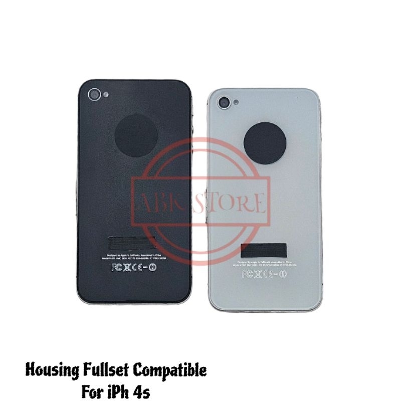Jual BACK CASING - HOUSING FULLSET FOR IPH 4S HIGH QUALITY | Shopee ...