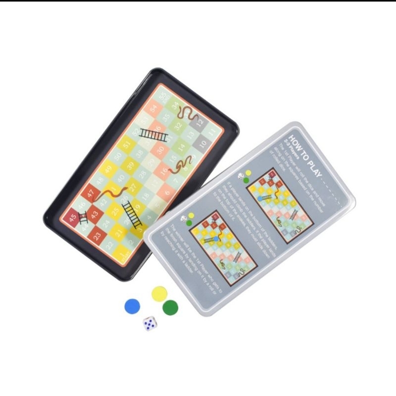 Jual Magnetic games for travelling in Tin case ( Chess / Snakes ...