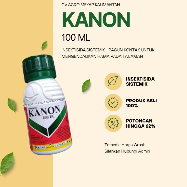 Jual Kanon Insektisida Mengendalikan Hama Kutu dan Ulat Tanaman 100 mL ...