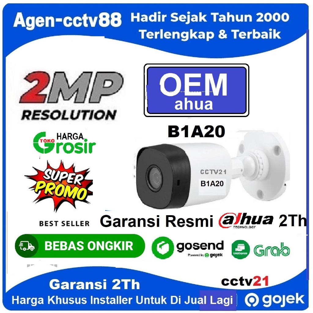 Jual CCTV - Kamera Outdoor -DAHUA 2MP DH-HAC-B1A21P Garansi Resmi Dahua ... Jual CCTV - Kamera Outdoor -DAHUA 2MP DH-HAC-B1A21P Garansi Resmi Dahua ...
