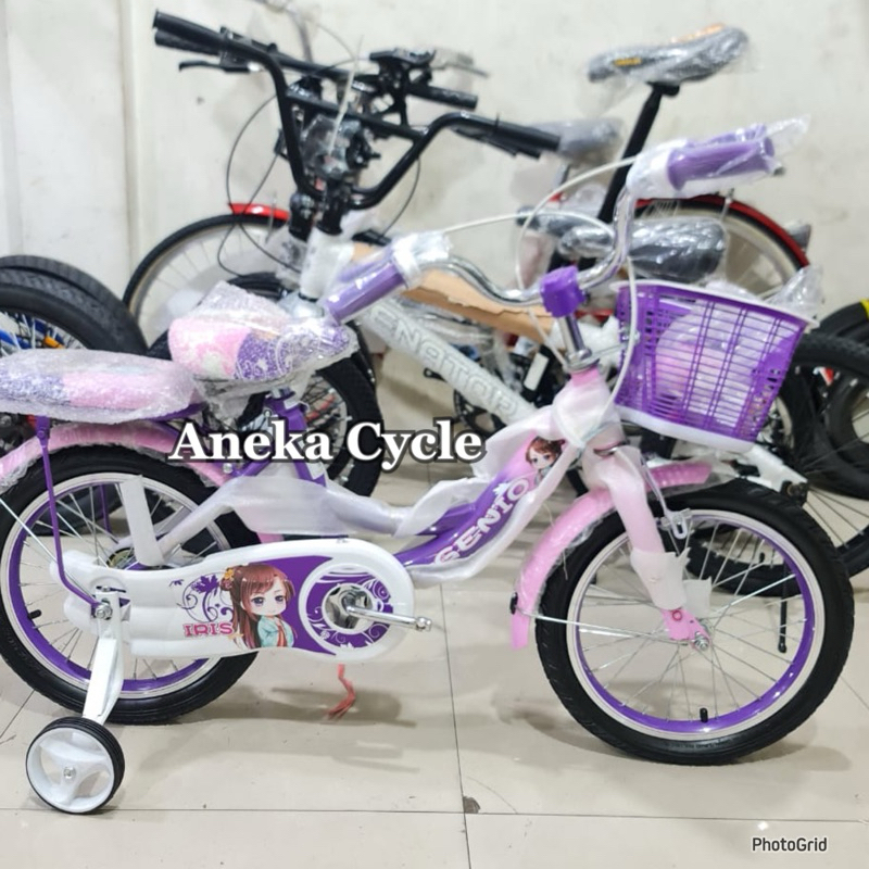 Jual Sepeda Anak Perempuan Roda Empat Mini Genio Iris By United 16 Inch ...