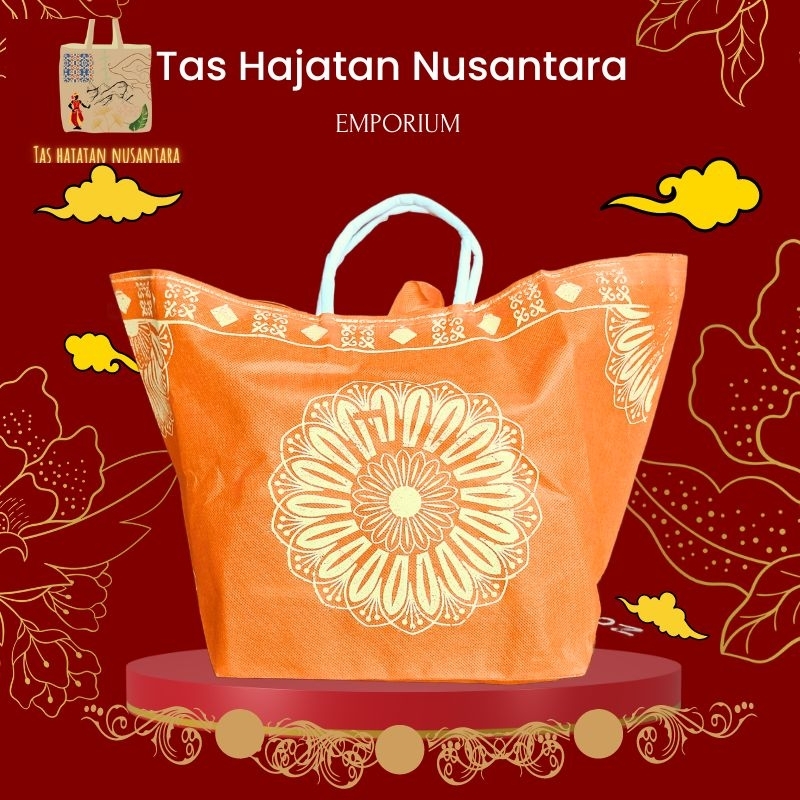 Jual (12 PCS) Tas hajatan Spunbond Floral Premium - Ideal untuk Hajatan ...