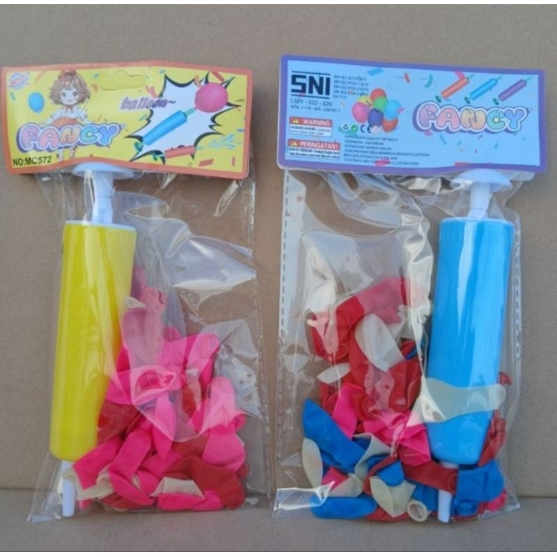 Jual Balon Pompa Balon Mini Balon Kecil Free Pompa Per Pak Balon Ulang ...