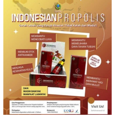 Jual Indonesian Nano Propolis Original 100% Suplemen Kesehatan | Shopee ...