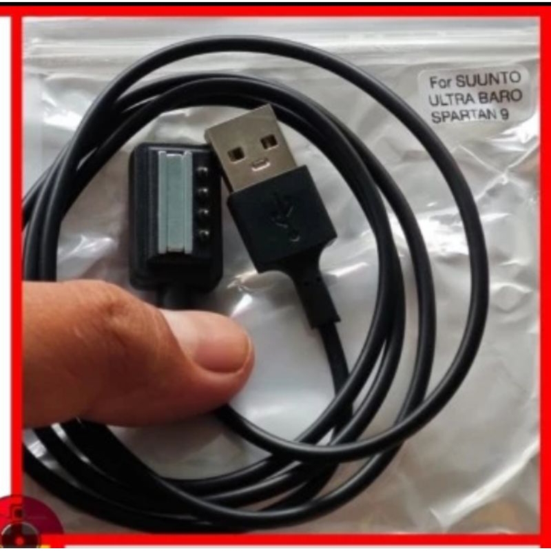Jual Kabel USB Charger Smartwatch Suunto 9 Baro Spartan Sport Wrist Baro HR Ultra HR EON Core D5 ...