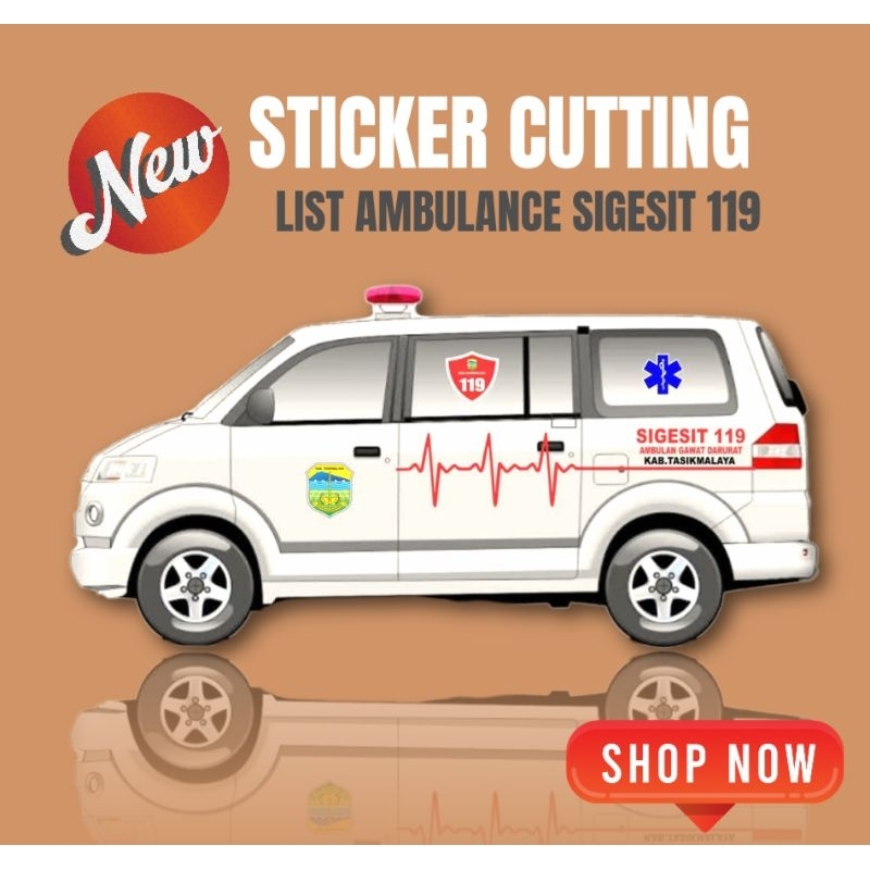 Jual Sticker List Ambulance Sigesit 119 | Shopee Indonesia
