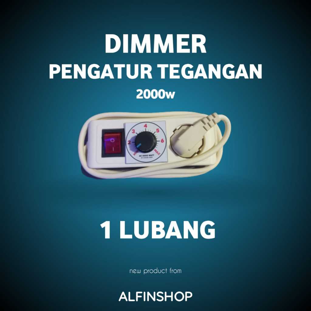 Jual DIMMER PENGATUR TEGANGAN STOP KONTAK 1LUBANG1,5METER | Shopee ...