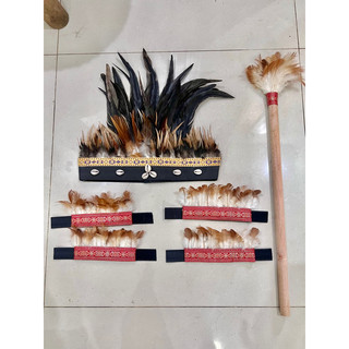 Jual baju adat tari rok papua rumbai goni accecories | Shopee Indonesia