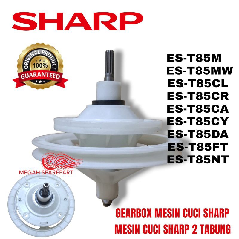 Jual GEARBOX MESIN CUCI SHARP ES-T85 ,T85MW ,T85CL,T85CR ,T85CA,T85CY ...