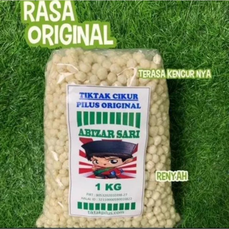 Jual TERLARIS !!! Camilan Pilus Tiktak rasa original 1kg Tiktak cikur ...