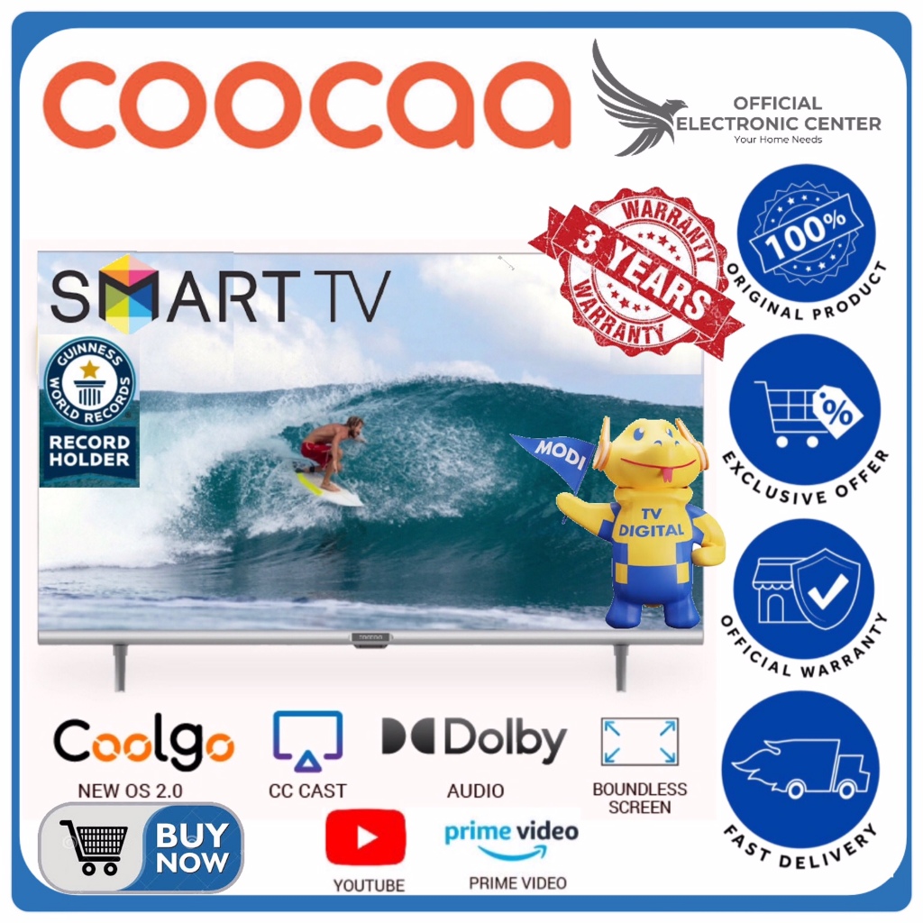 Jual COOCAA 55 inch Digital Smart TV Model : Coocaa 55S3U YOUTUBE LED ...