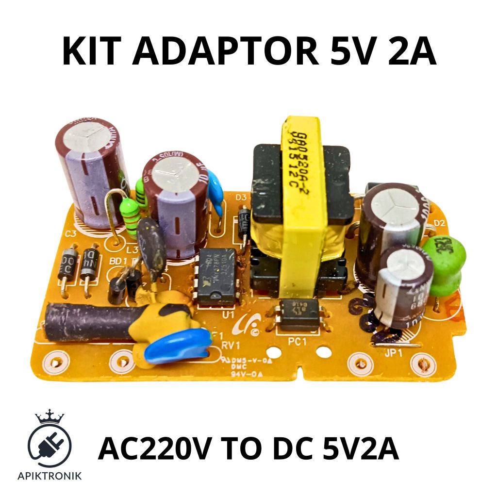 Jual SMPS 5 VOLT 2 AMPER KIT ADAPTOR 5VOLT 2AMPER POWER SUPPLY 5V 2A ...