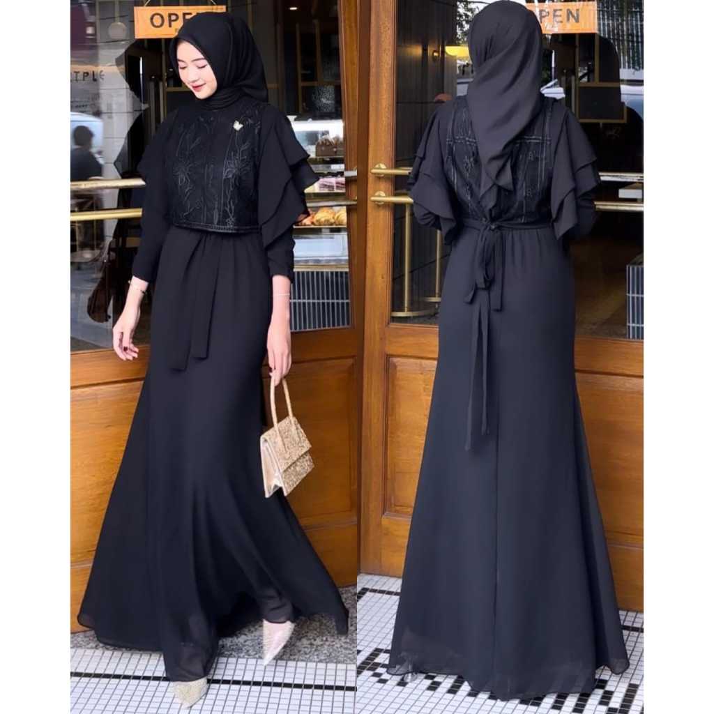 Jual Ayda Mermaid Dress Brokat Press Body Kondangan Wanita Dewasa ...