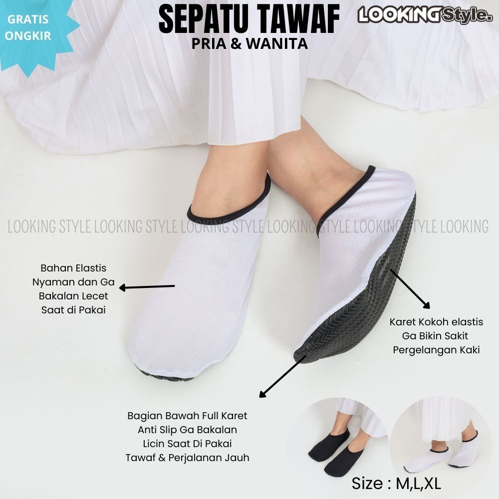 Jual Sepatu Tawaf Premium Pria Wanita Anti Slip Haji dan Umroh Looking ...