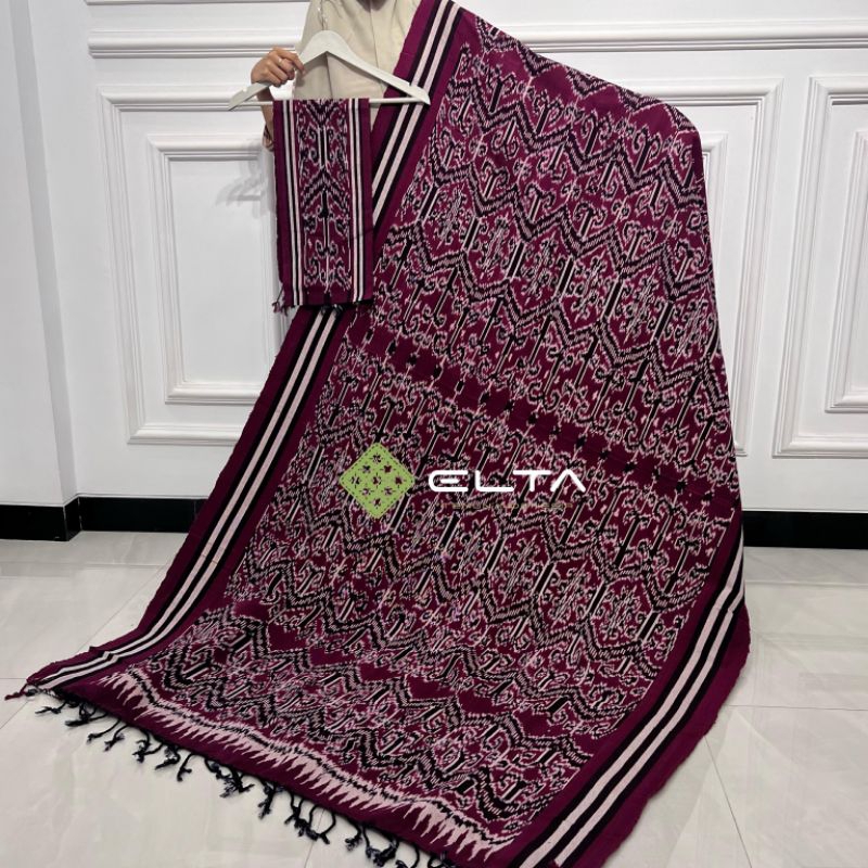 Jual set Kain dan Syal motif khas Kalimantan | Shopee Indonesia
