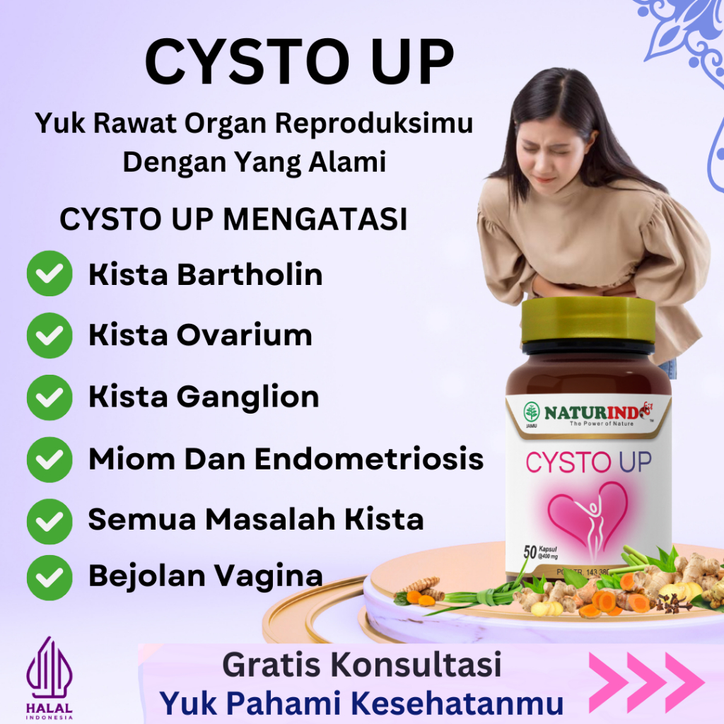 Jual Cysto Up Obat Herbal Segala Kista Myom Penebalan Dinding Rahim ...