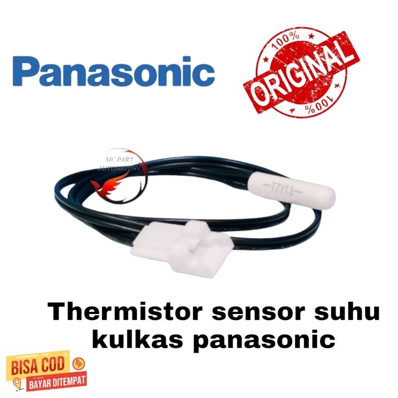Jual thermistor sensor suhu kulkas Panasonic NR-B25GF ST Original ...