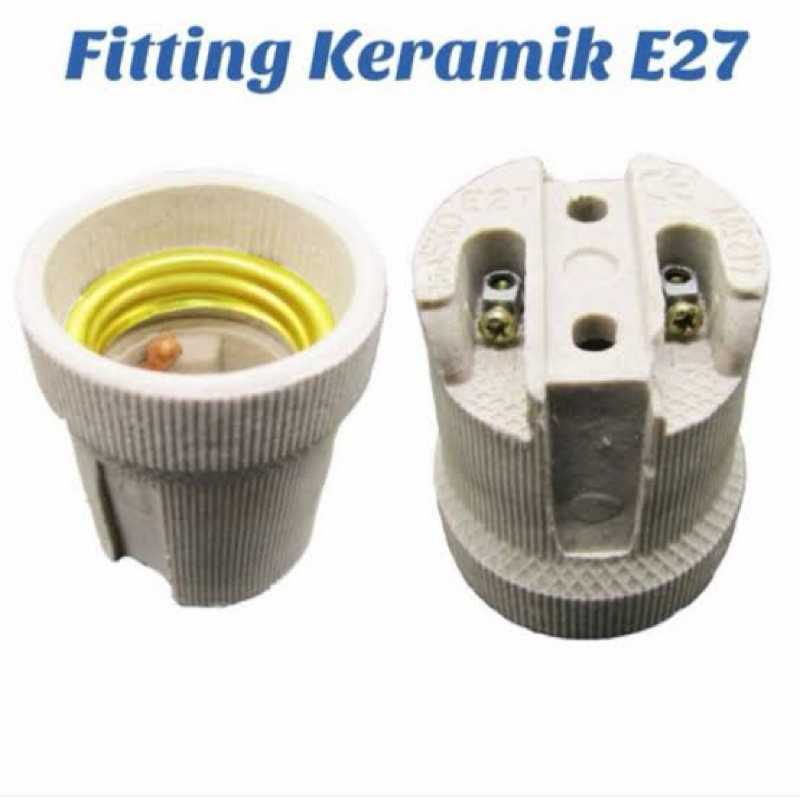 Jual Fitting Lampu Keramik Gantung / Tempel E27 | Shopee Indonesia